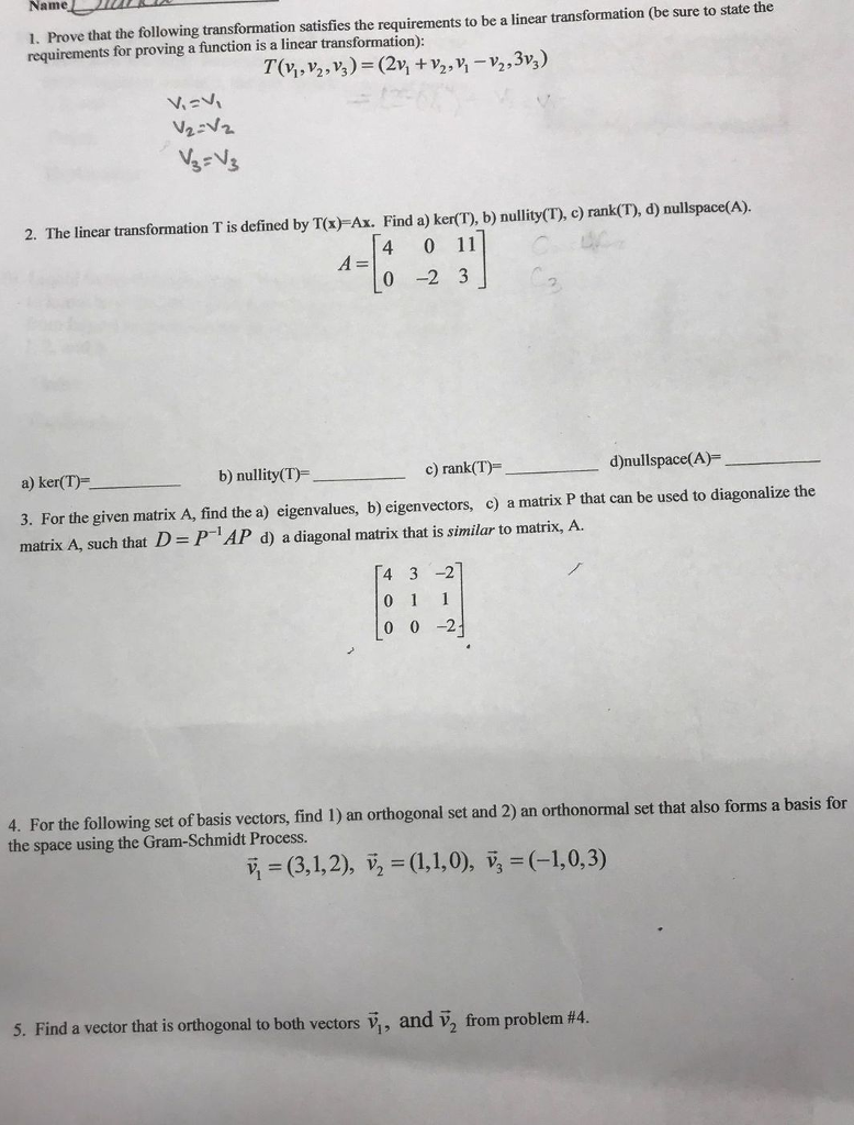 Solved 1. Prove that the following transformation satisfies | Chegg.com