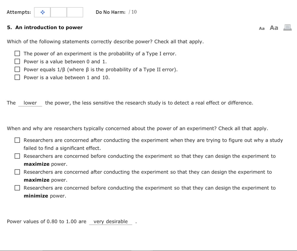 Solved Which of the following statements correctly describe | Chegg.com