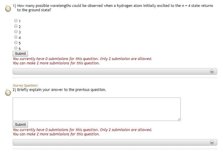 Solved 1) How many possible wavelengths could be observed | Chegg.com