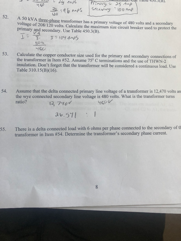 I need some help with number 52 and 53, 52 has to be | Chegg.com