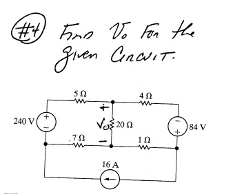 Solved Find the V0 for the given circuit | Chegg.com