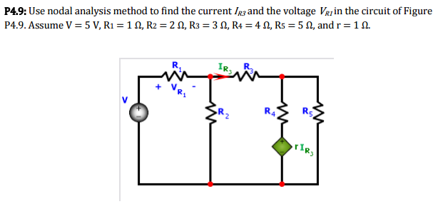 Solved Use nodal analysis method to find the current I/a and | Chegg.com