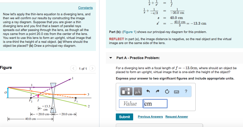 Solved Constants 20.0 cm s - 40.0 cm Now let's apply the | Chegg.com