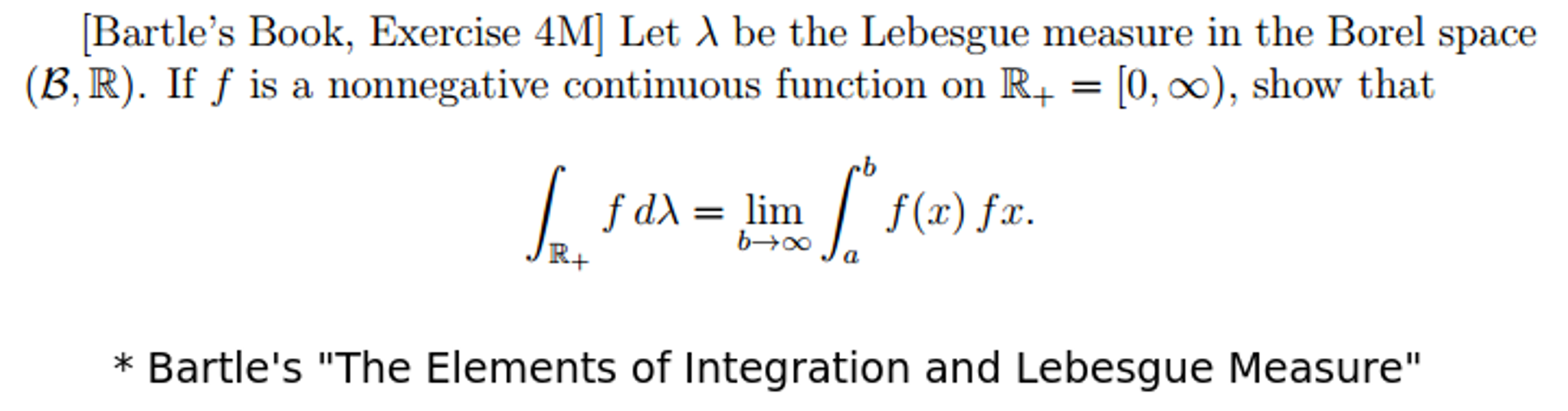 Let A be the Lebesgue measure in the Borel space (B, | Chegg.com