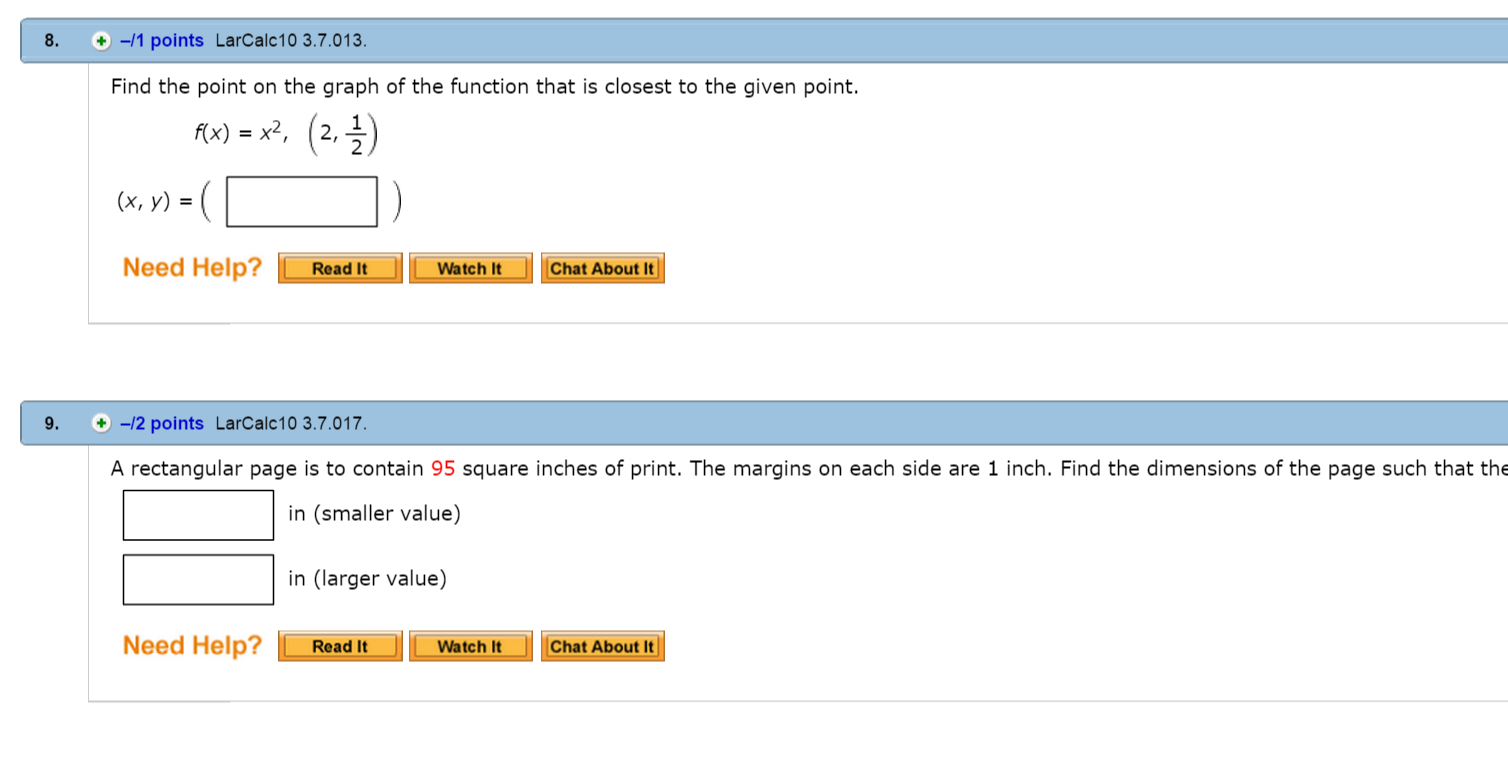 Solved Find the point on the graph of the function that is | Chegg.com