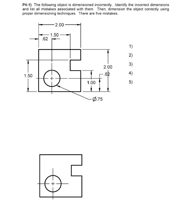 Solved For each problem above, you only need to specify what | Chegg.com