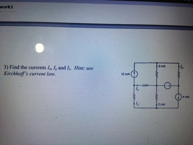Solved Find the currents Ix, Iy and Iz. Hint: use | Chegg.com