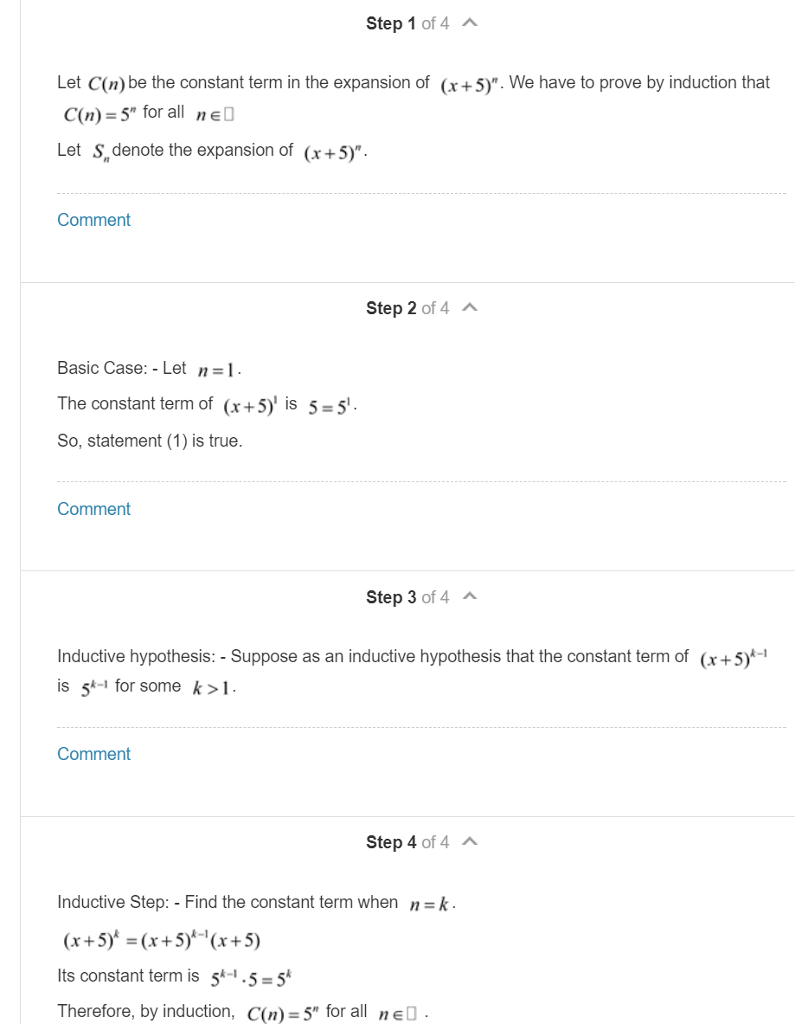 Solved Let C(n) be the constant term in the expansion of (x | Chegg.com