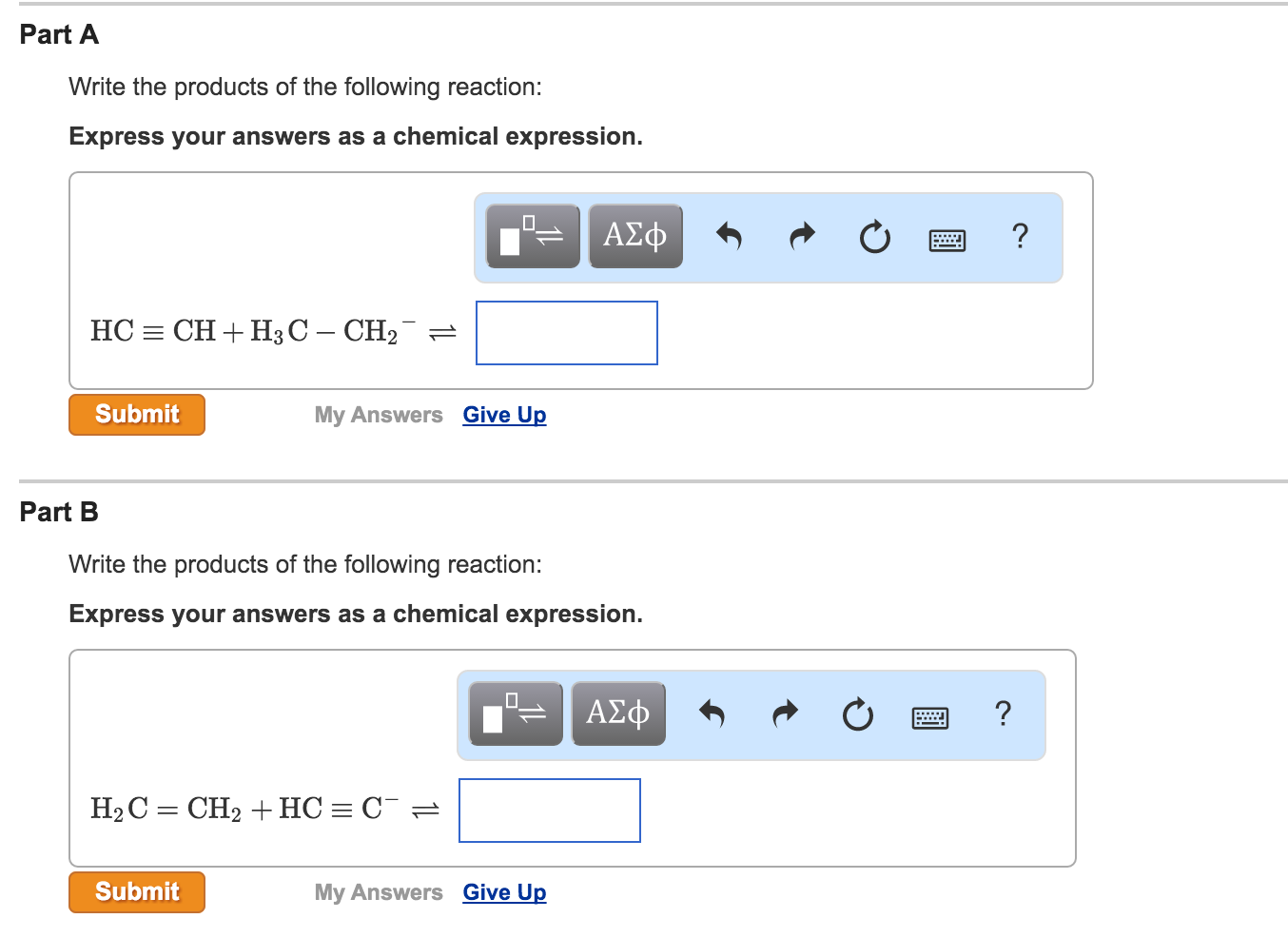 Solved Write the products of the following reaction: Write | Chegg.com