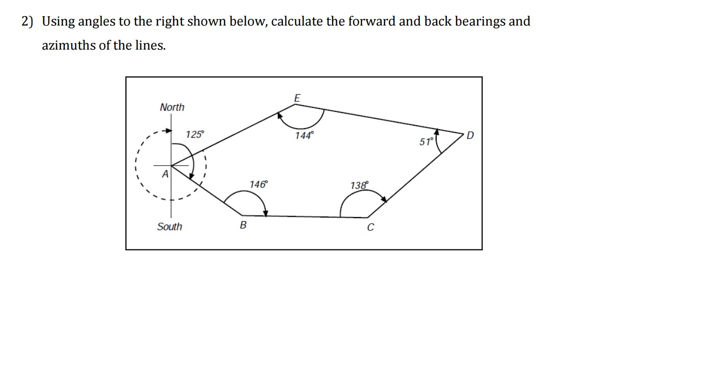 Solved Using angles to the right shown below, calculate the | Chegg.com