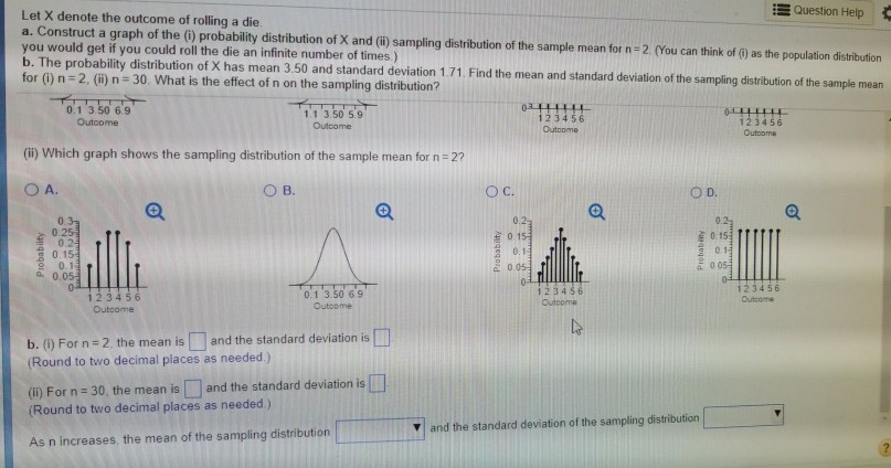 Solved Let X denote the outcome of rolling a die a. | Chegg.com