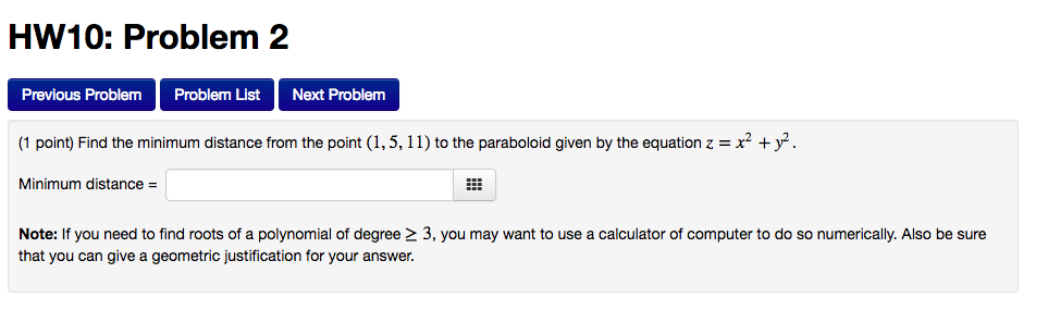 Solved HW10: Problem 2 Previous Problem Problem List Next | Chegg.com