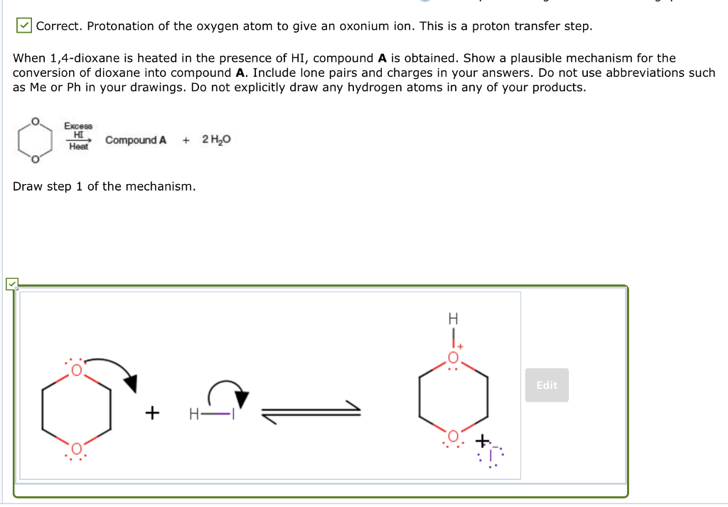 Solved Practice Problem 13.30 When 1,4-dioxane is heated in | Chegg.com