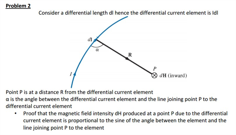 Solved Consider a differential length dl hence the | Chegg.com