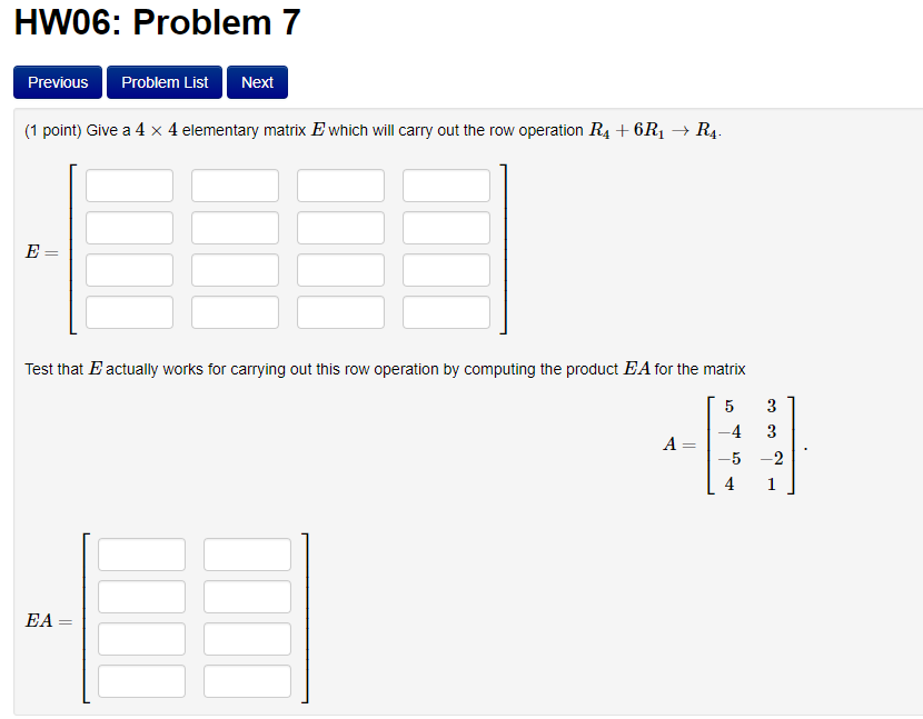 Solved HW06: Problem 7 Previous Problem List Next (1 point) | Chegg.com