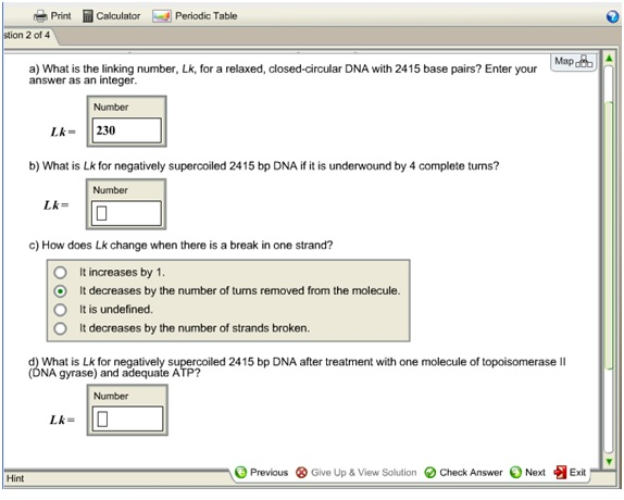 Solved What is the linking number, Lk, for a relaxed, | Chegg.com