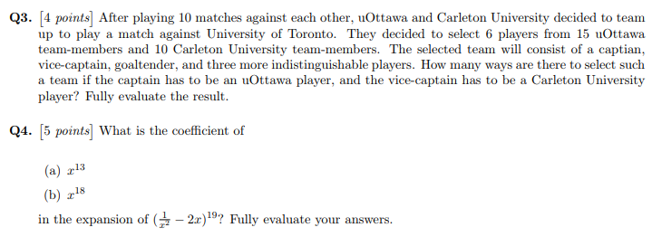 Solved Q3. 4 points] After playing 10 matches against each | Chegg.com
