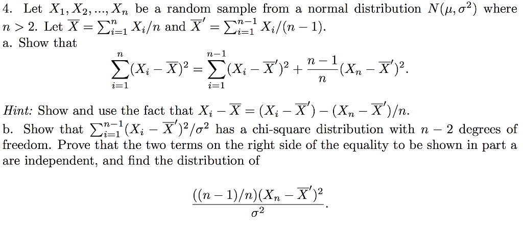 Let X_1, X_2, ..., X_n be a random sample from a | Chegg.com
