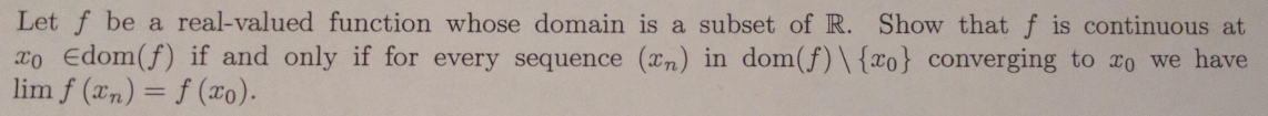 Solved Let f be a real-valued function whose domain is a | Chegg.com