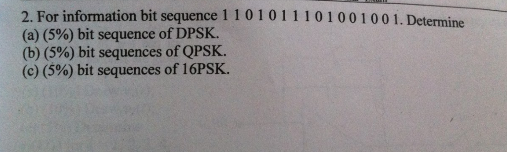 Solved For information bit sequence 1 1 0 1 0 1 1 1 0 1 0 0 | Chegg.com