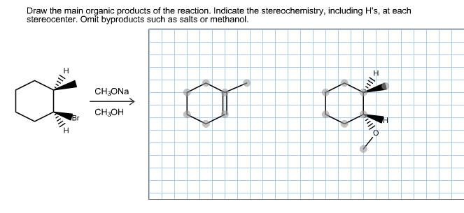 Draw the main organic products of the reaction. | Chegg.com