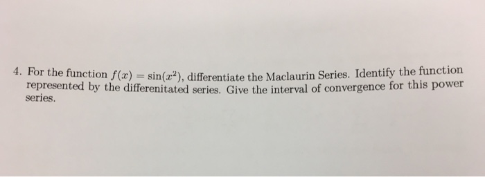 Solved For the function f(x) = sin(x^2), differentiate the | Chegg.com