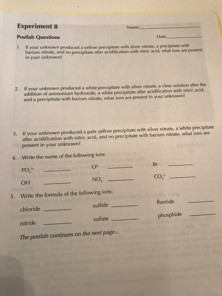 Solved Prelab Questions 1. What is the definition of a | Chegg.com