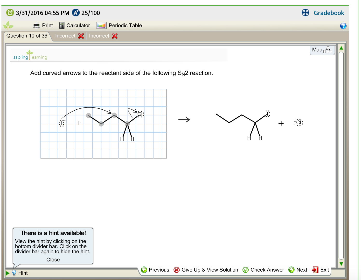 Solved Add curved arrows to the reactant side of the | Chegg.com