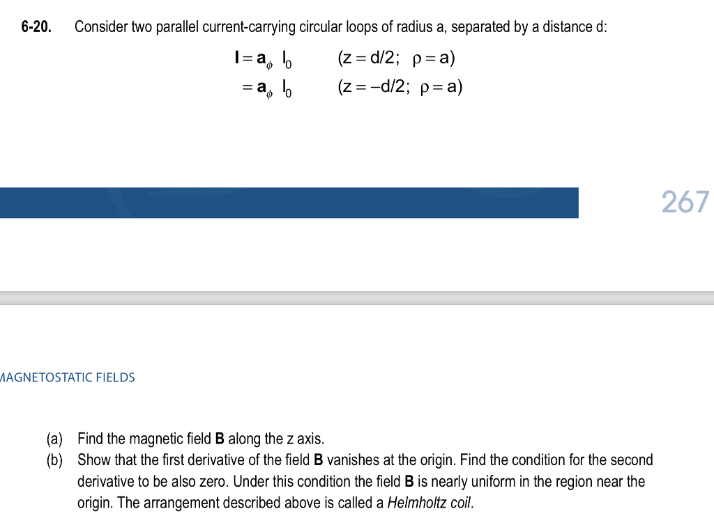 Solved 6-20. Consider two parallel current-carrying circular | Chegg.com