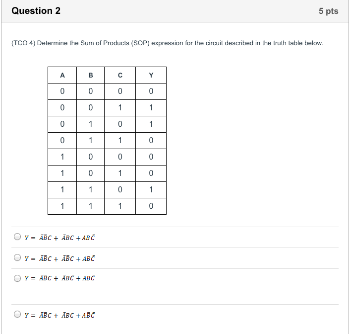 Solved Question 2 5 pts (TCO 4) Determine the Sum of | Chegg.com
