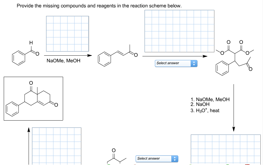 Provide the missing compounds and reagents in the | Chegg.com Provide the missing compounds and reagents in the | Chegg.com