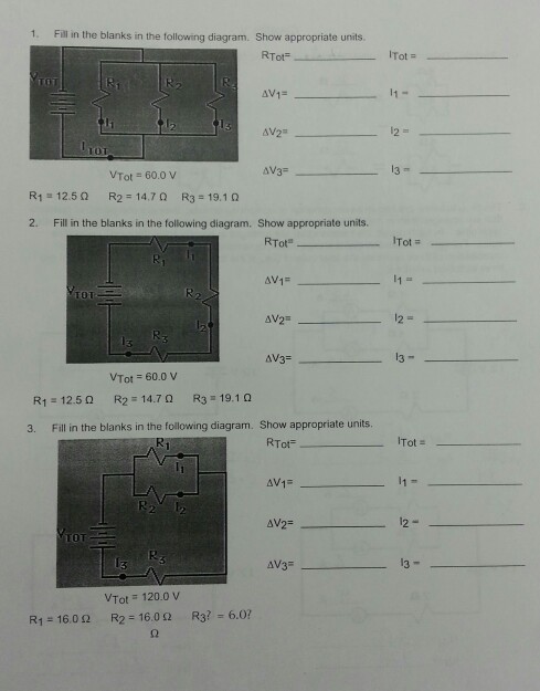 Solved 1. Fill in the blanks in the following diagram. Show | Chegg.com