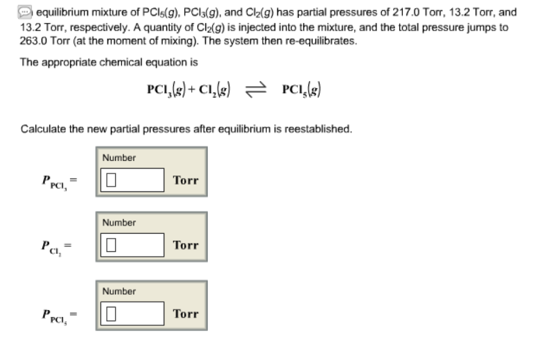 Solved equilibrium mixture of PCI5(g). PCl3(g), and Cl2(g) | Chegg.com