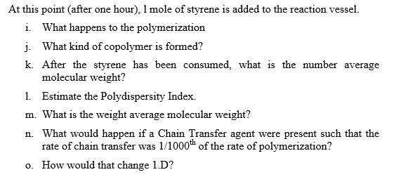 Polymers questions | Chegg.com