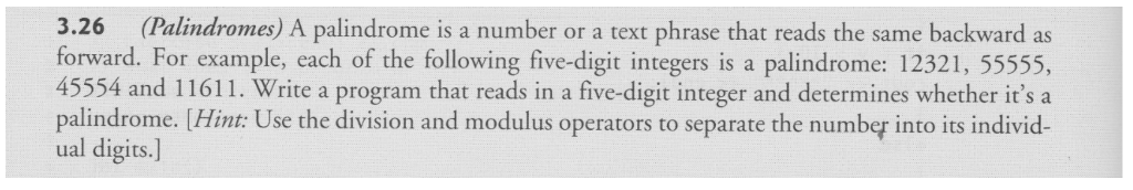 Solved I need help with this question about a palidrome of | Chegg.com