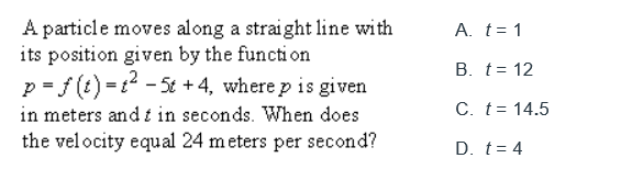 Solved A particle moves along a straight line with its | Chegg.com