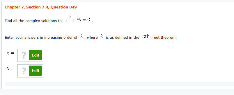 Solved Chapter 7, Section 7.4, Question 049 Find all the | Chegg.com