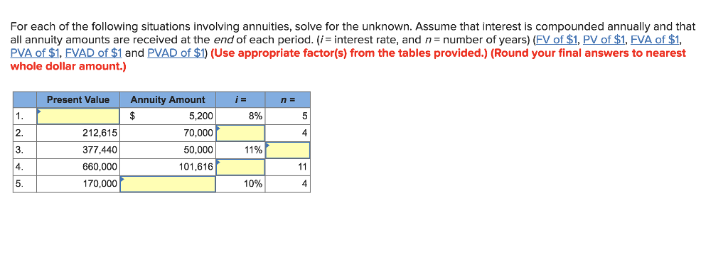 Solved For each of the following situations involving single | Chegg.com