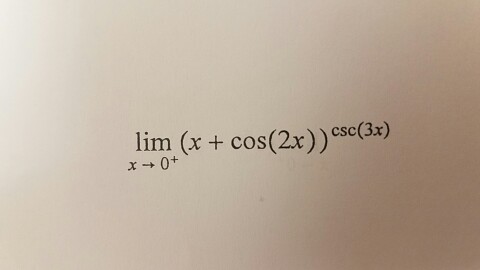 Solved lim (x cos (2x)) cso(3x) | Chegg.com