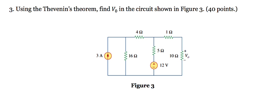 Solved Using the Thevenin's theorem, find Vo in the circuit | Chegg.com