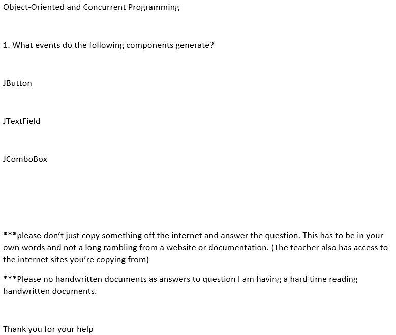 Solved Object Oriented And Concurrent Programming What