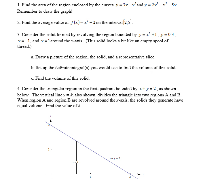 Solved Find the area of the region enclosed by the curves y | Chegg.com