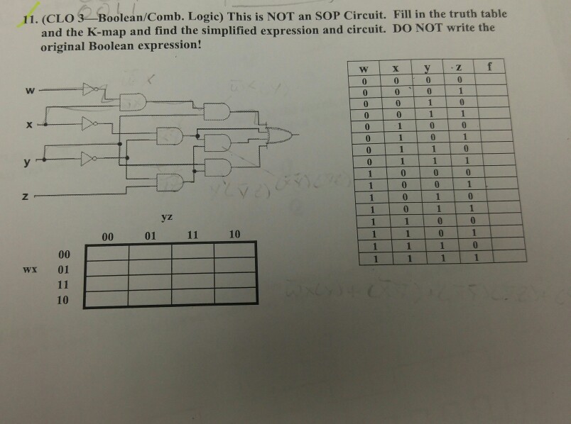 Solved 11. (CLO 3_-Boolean/Comb. Logic) This is NOT an SOP | Chegg.com