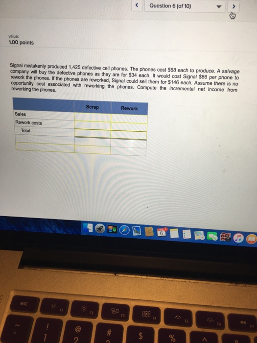 Solved Question 6(of 10) value: 1.00 points Signal | Chegg.com Solved Question 6(of 10) value: 1.00 points Signal | Chegg.com