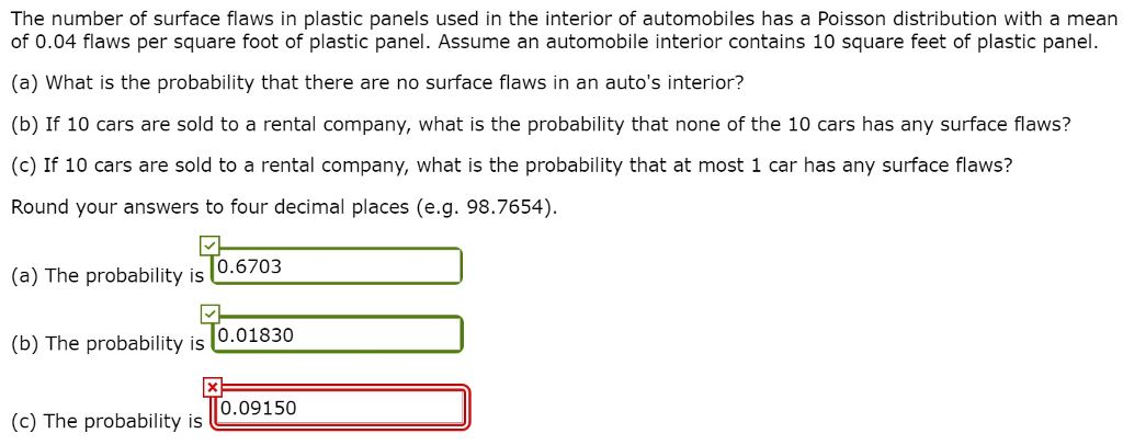 Solved Suppose X has a Poisson distribution with a mean of | Chegg.com