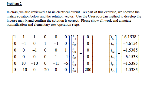 Solved Problem 2 In class, we also reviewed a basic | Chegg.com