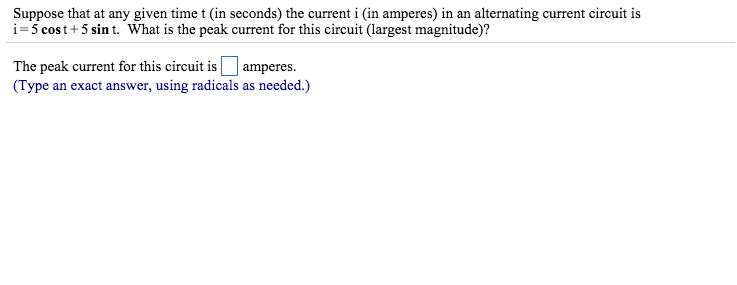 Solved Suppose that at any given time t (in seconds) the | Chegg.com