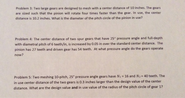 Solved Two large gears are designed to mesh with a center | Chegg.com