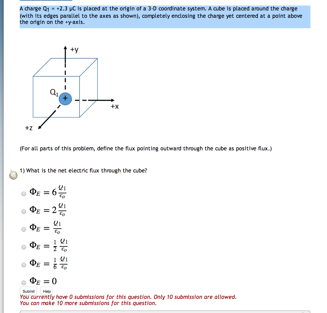 Solved A charge Q1 = +2.3 ?C is placed at the origin of a | Chegg.com