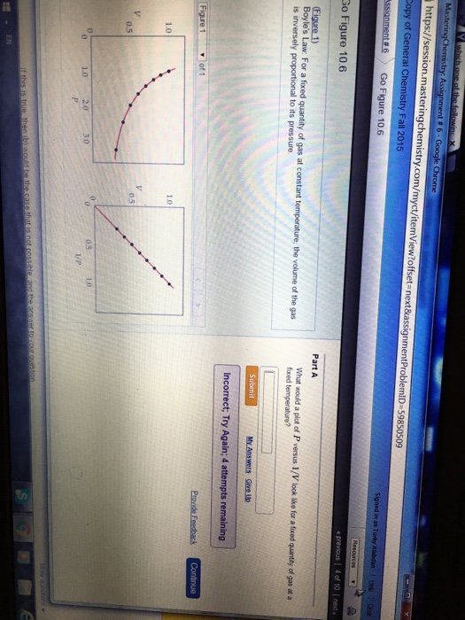 Solved Boyle's Law: For a fixed quantity of gas at constant | Chegg.com
